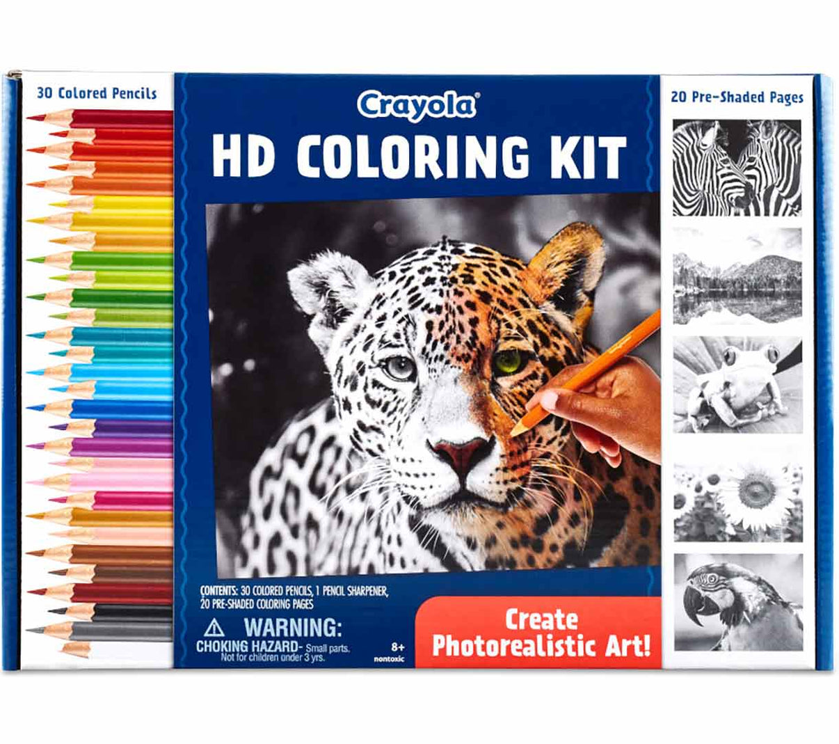Buy Crayola - Hd Coloring Kit | 30 Colored Pencils & 20 Premium ...