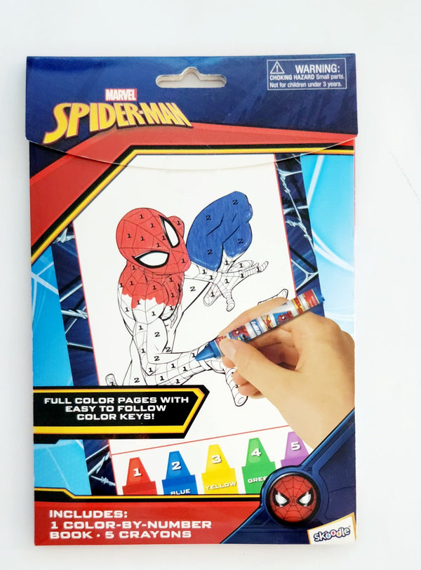 Buy Disney Spider-Man Color By Number Online in UAE | Marah Kids