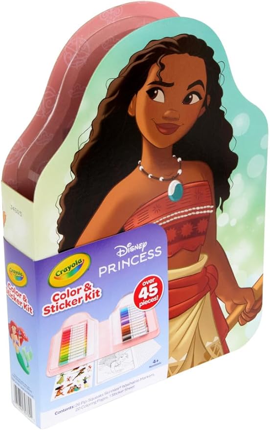 Buy Crayola Disney Princess Color & Sticker Activity Set | 20 Coloring ...